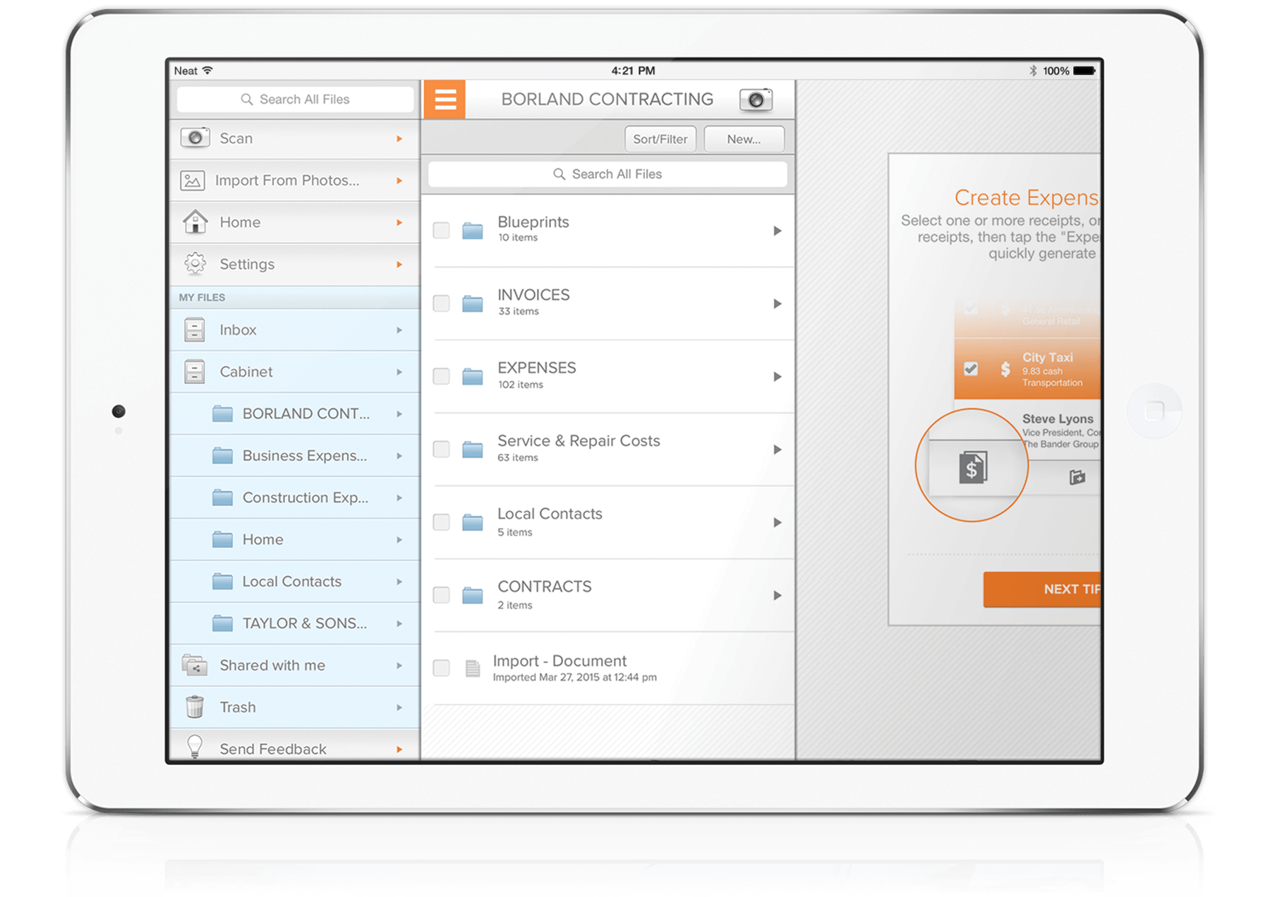 Neat Personalized Folder Organizational Structure Feature