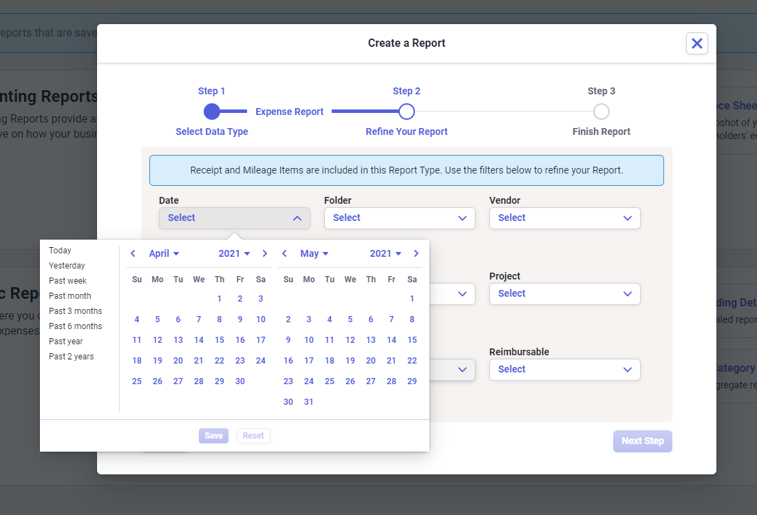 Classic Reporting in Neat - Neat HelpCenter