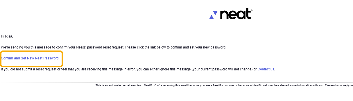 Login Issues / Locked Account - Reset your Password - Neat HelpCenter
