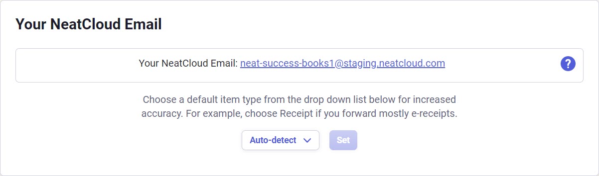 Email-In Feature in Neat - Neat HelpCenter