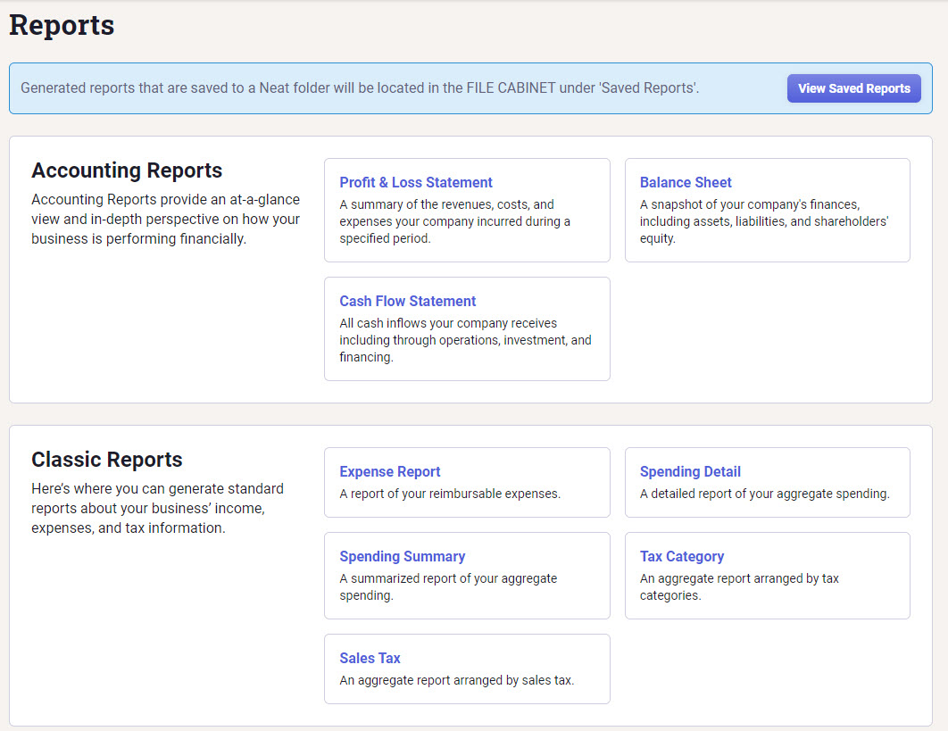 Getting Started - Managing Finances in Neat - Neat HelpCenter