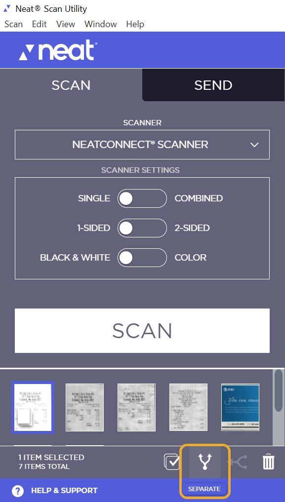Neat Scan Utility - Combine or Separate Items After Scanning - Neat ...