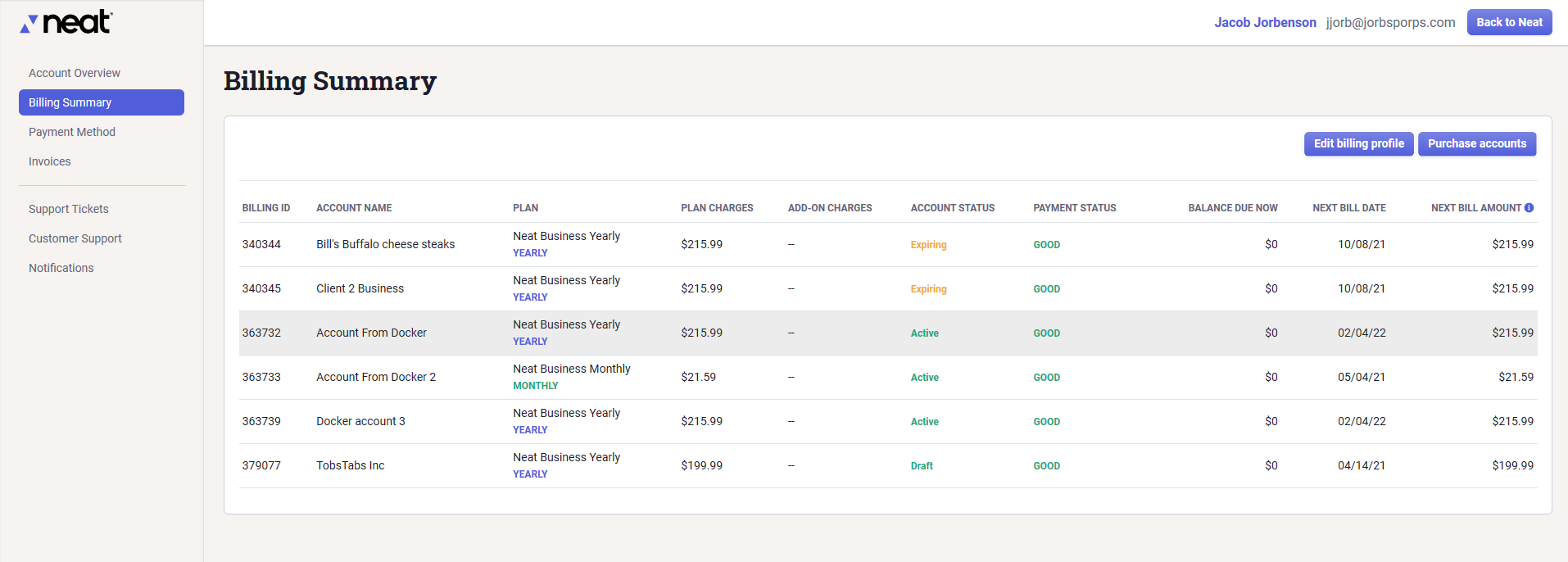 Billing Partner Portal - Neat HelpCenter