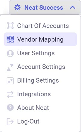 Vendor Mapping - Neat HelpCenter
