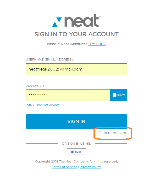 Logging into Neat - Neat HelpCenter