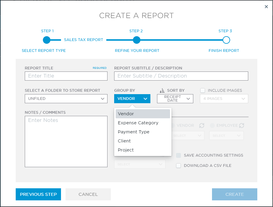 Classic Reporting in Neat - Neat HelpCenter