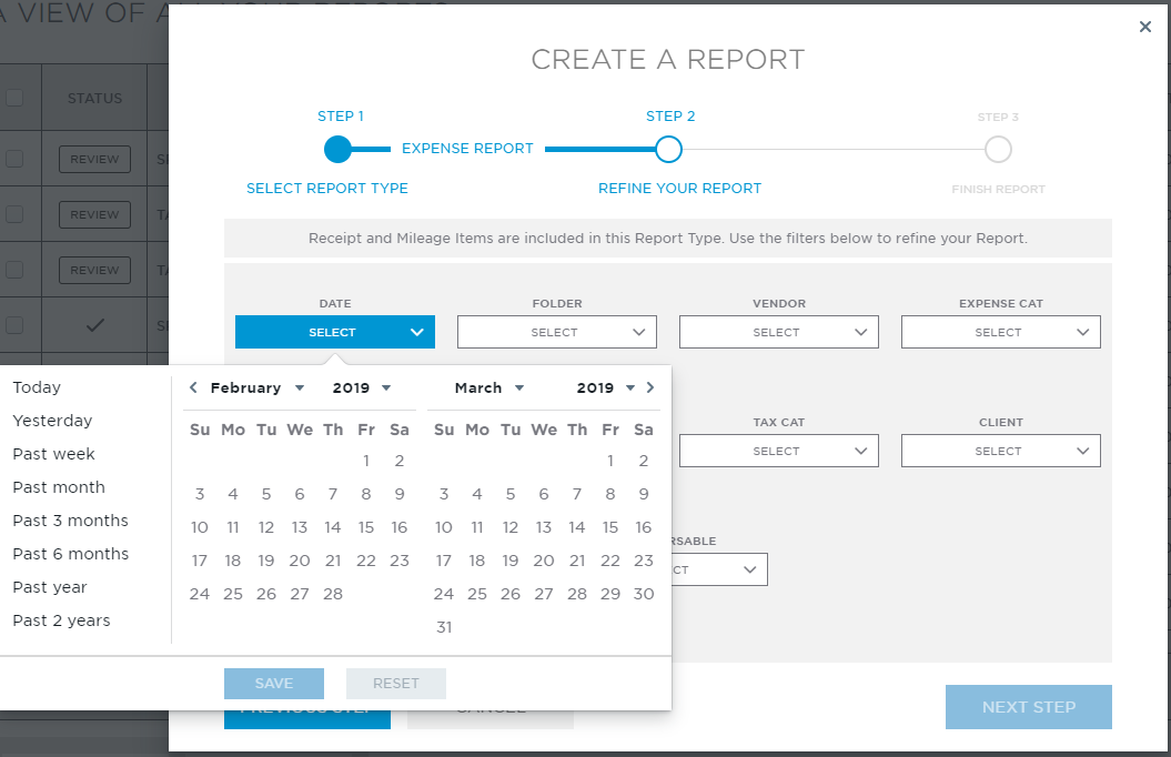 Classic Reporting in Neat - Neat HelpCenter